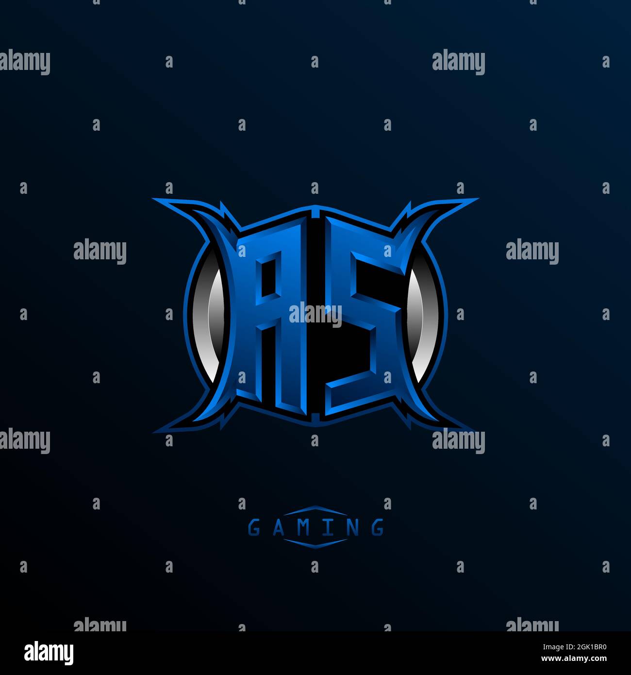 Initial AS logo design, Initial AS logo design with Cool style, Logo ...