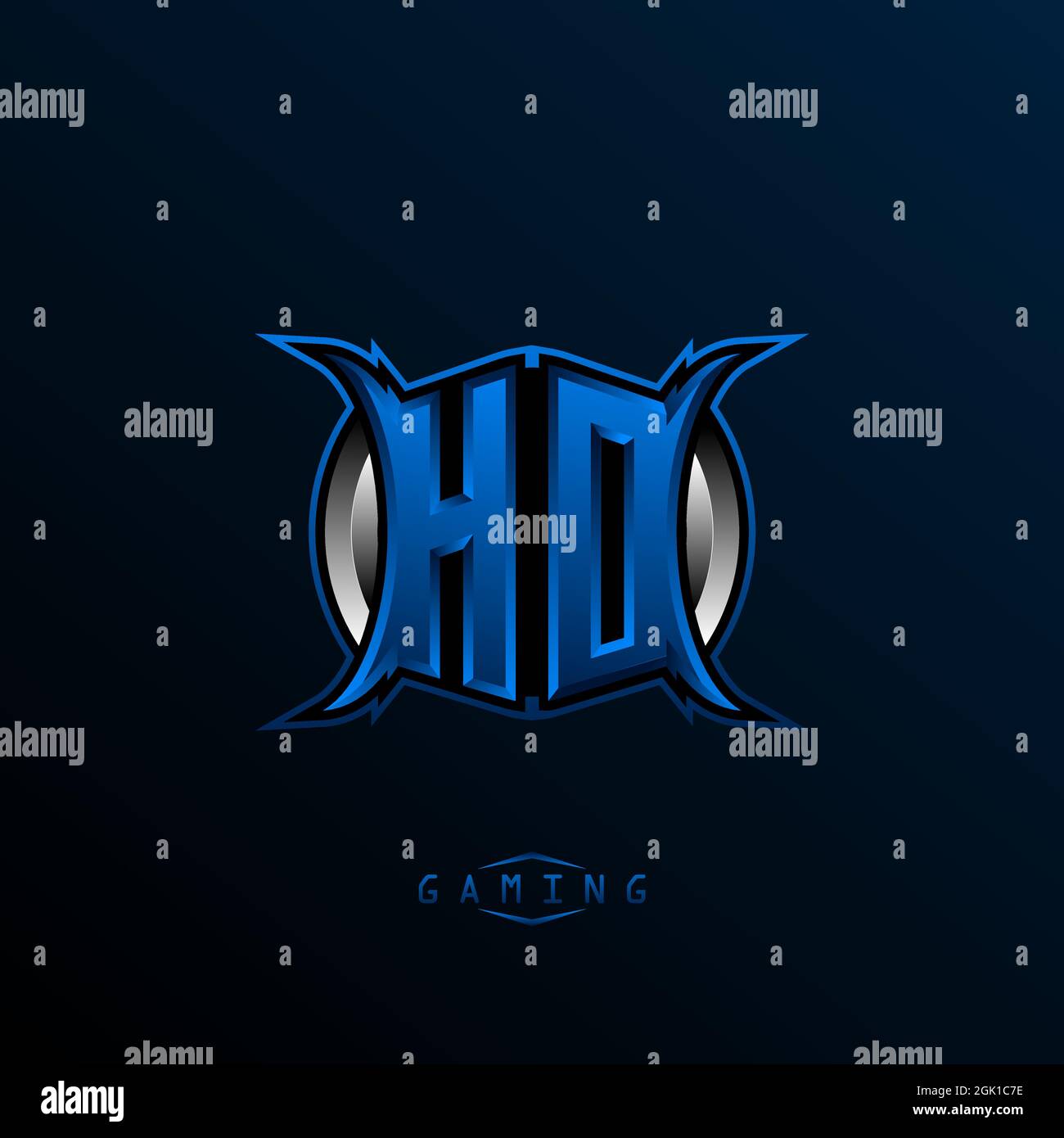 Initial HD logo design, Initial HO logo design with Cool style, Logo ...