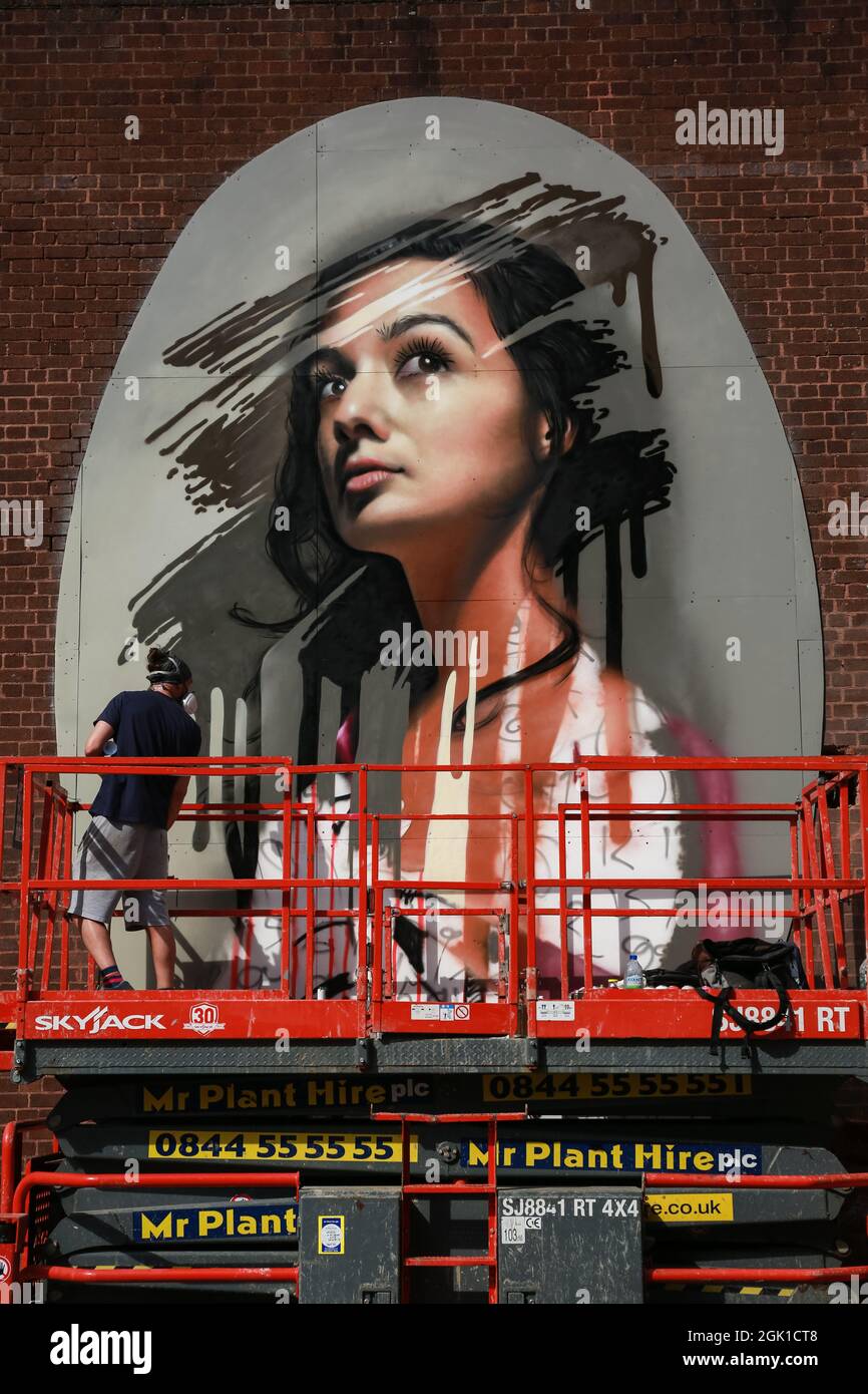 London, UK. 11 September 2021. Whitecross Street Party in Whitecross ...