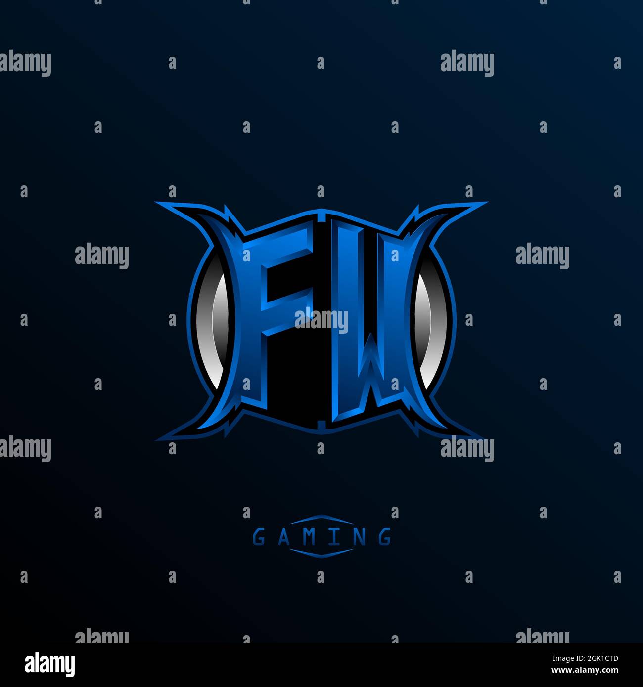 Initial FW logo design, Initial FW logo design with Cool style, Logo ...