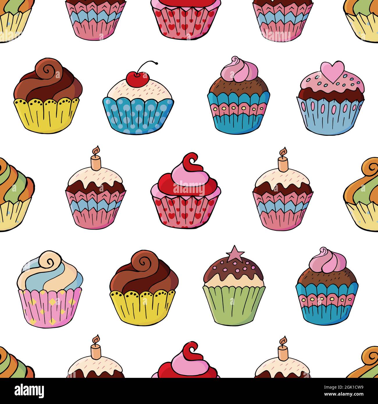 Cupcake Printable Pattern