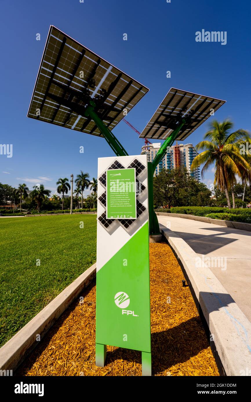 Hollywood, FL, USA - September 11, 2021: Photo of FPL Florida Power and ...