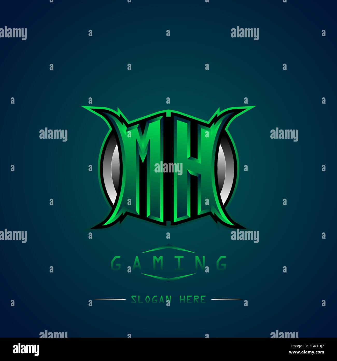 Mh gaming logo hi-res stock photography and images - Alamy