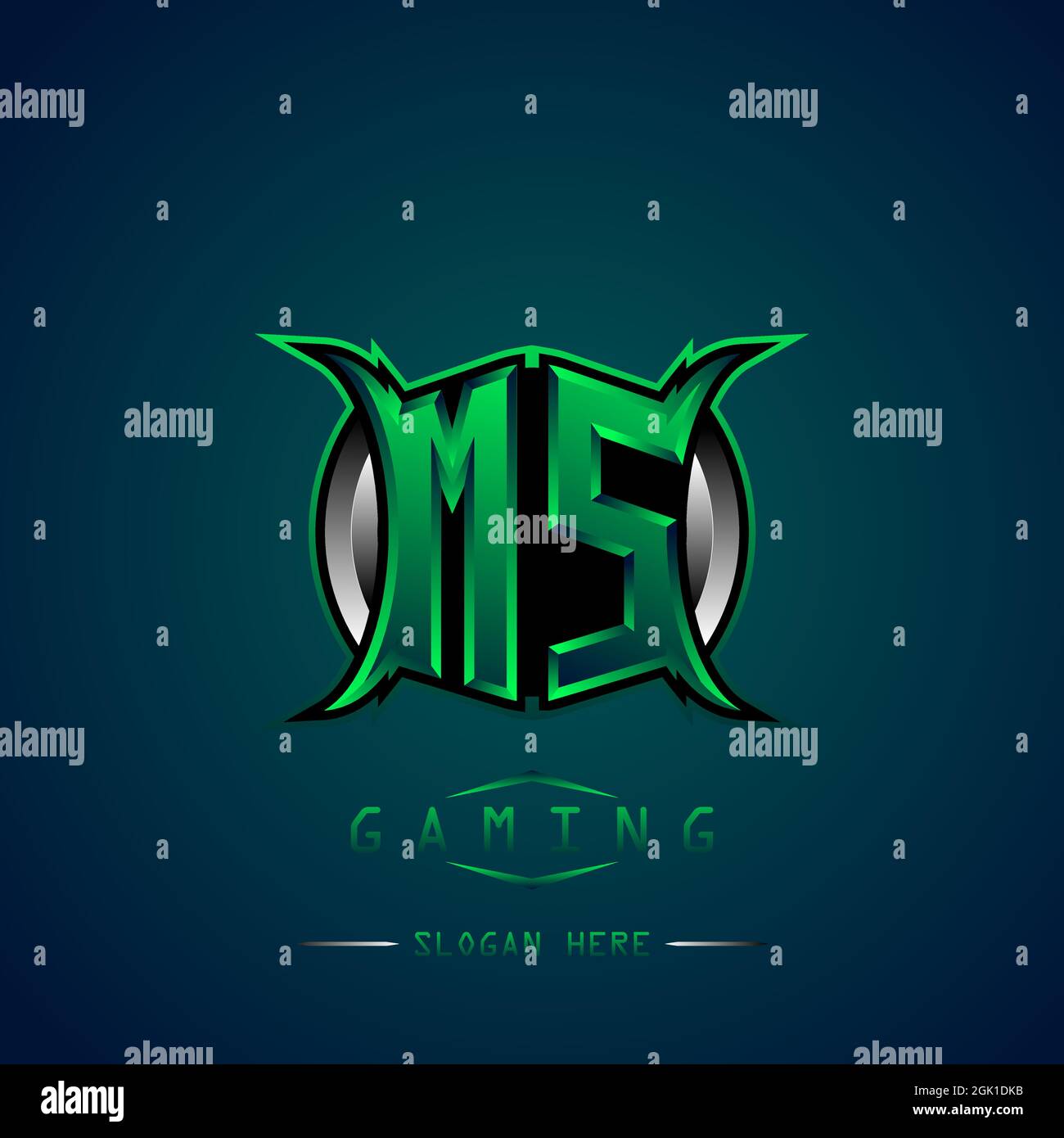 Ms gaming logo hi-res stock photography and images - Alamy