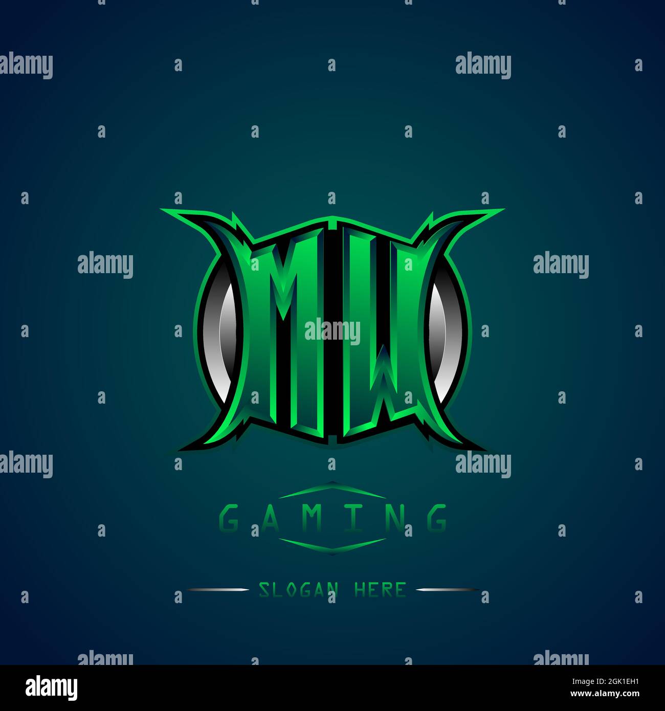 MW Initial Logo Design Cool style, Logo for game, esport, initial ...