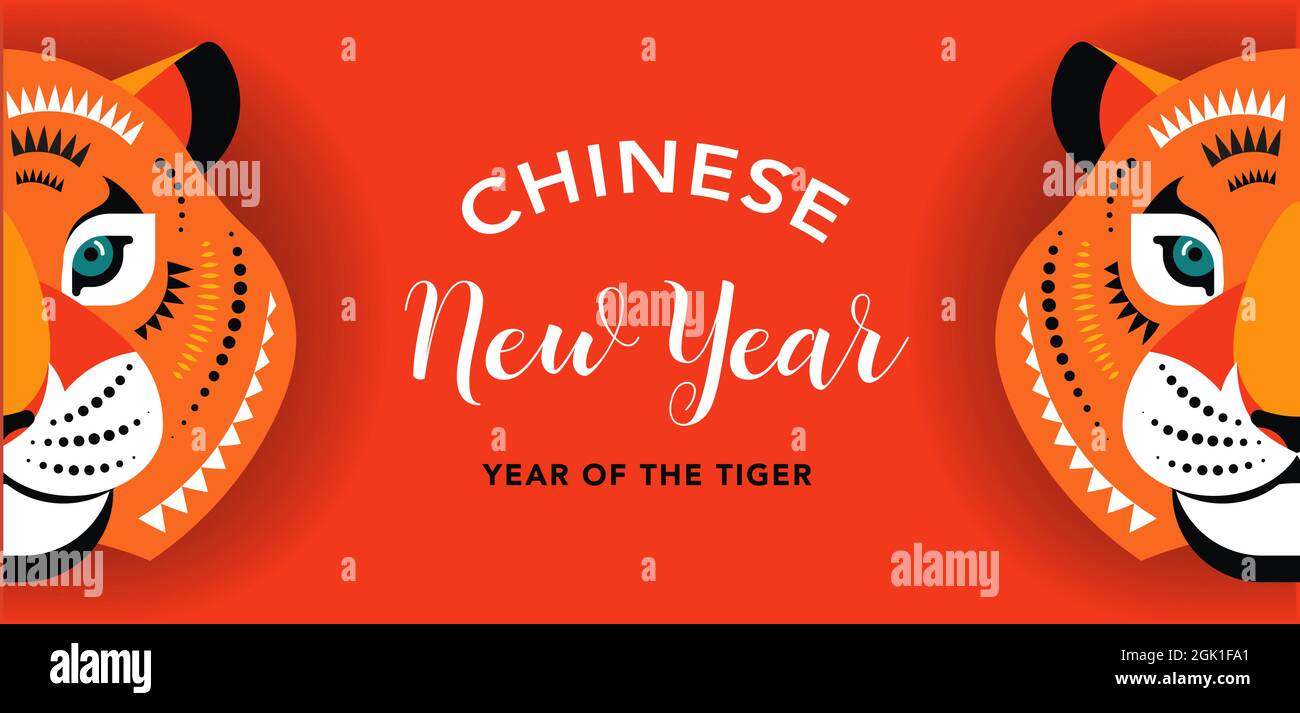 Chinese new year 2022 year of the tiger - Chinese zodiac symbol Stock ...