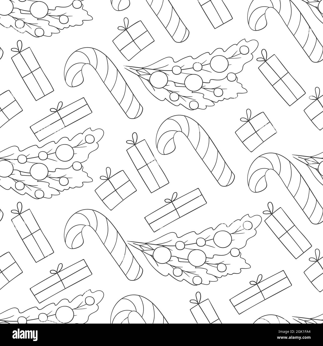 Christmas tree coloring page preschool Black and White Stock Photos ...