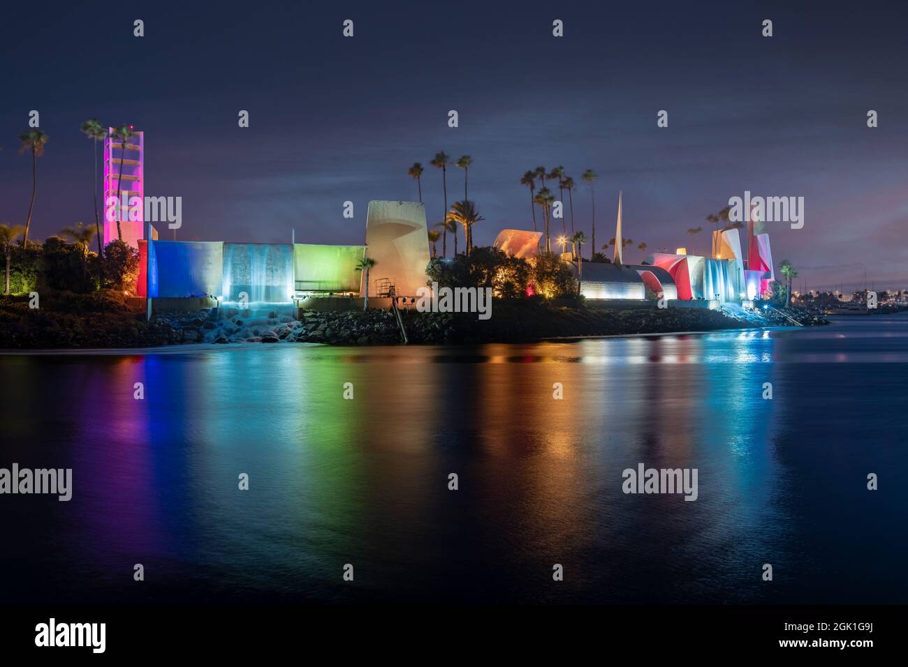 THUMS oil islands or Astronaut Islands Stock Photo - Alamy