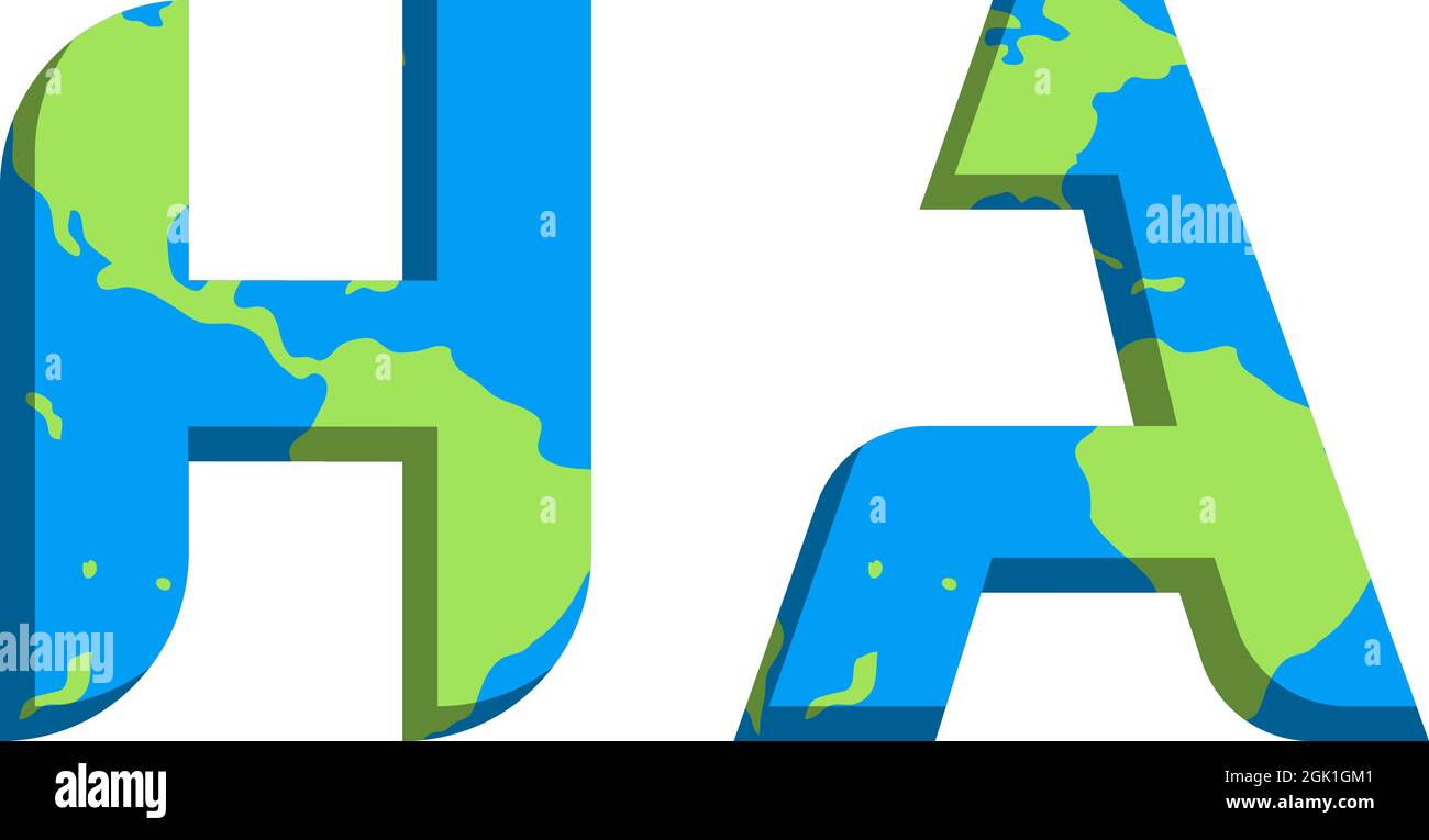 Initial HA logo design with World Map style, Logo business branding ...