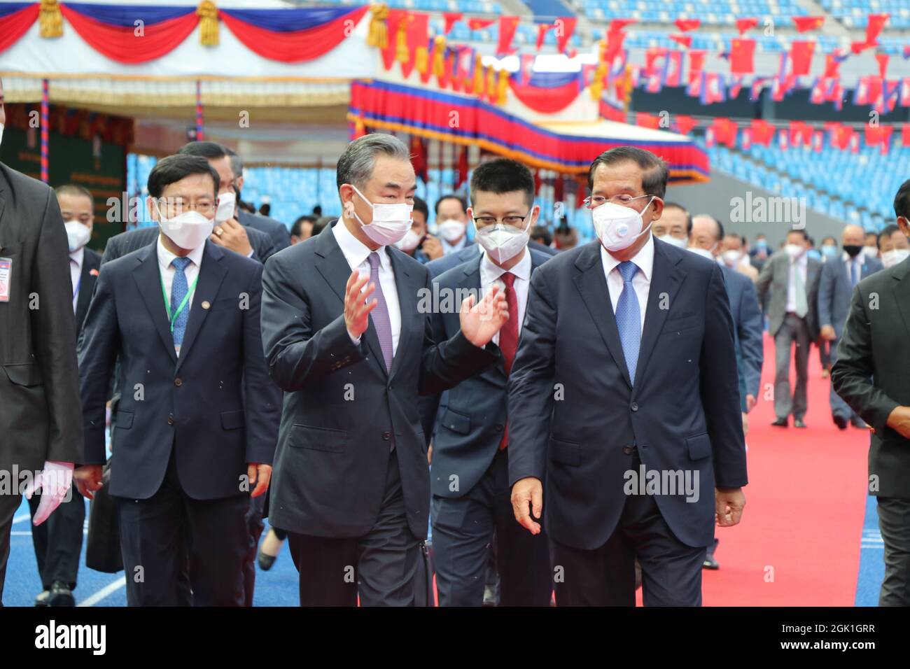 Phnom Penh, Cambodia. 12th Sep, 2021. Cambodian Prime Minister Samdech ...