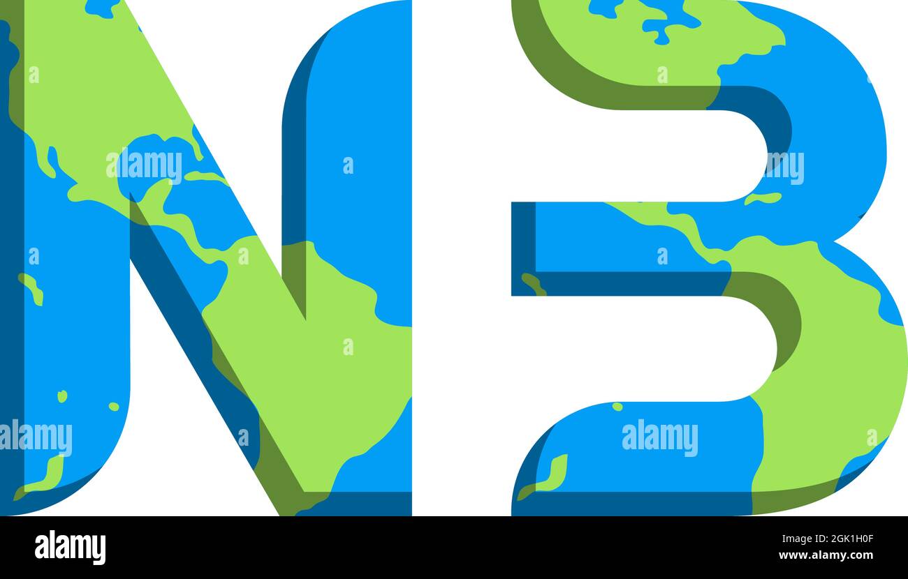 Initial NB logo design with World Map style, Logo business branding ...