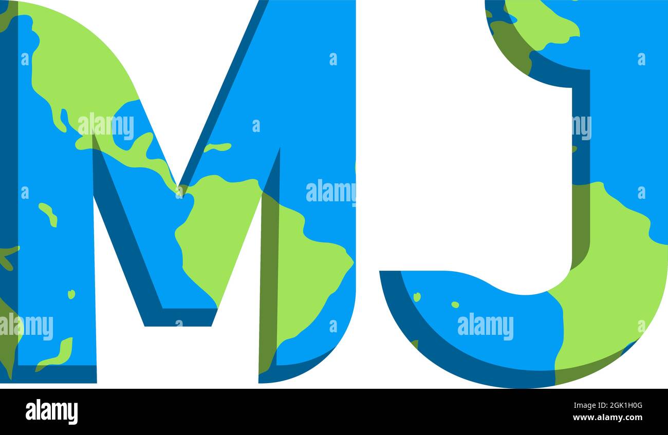 Initial MJ logo design with World Map style, Logo business branding ...