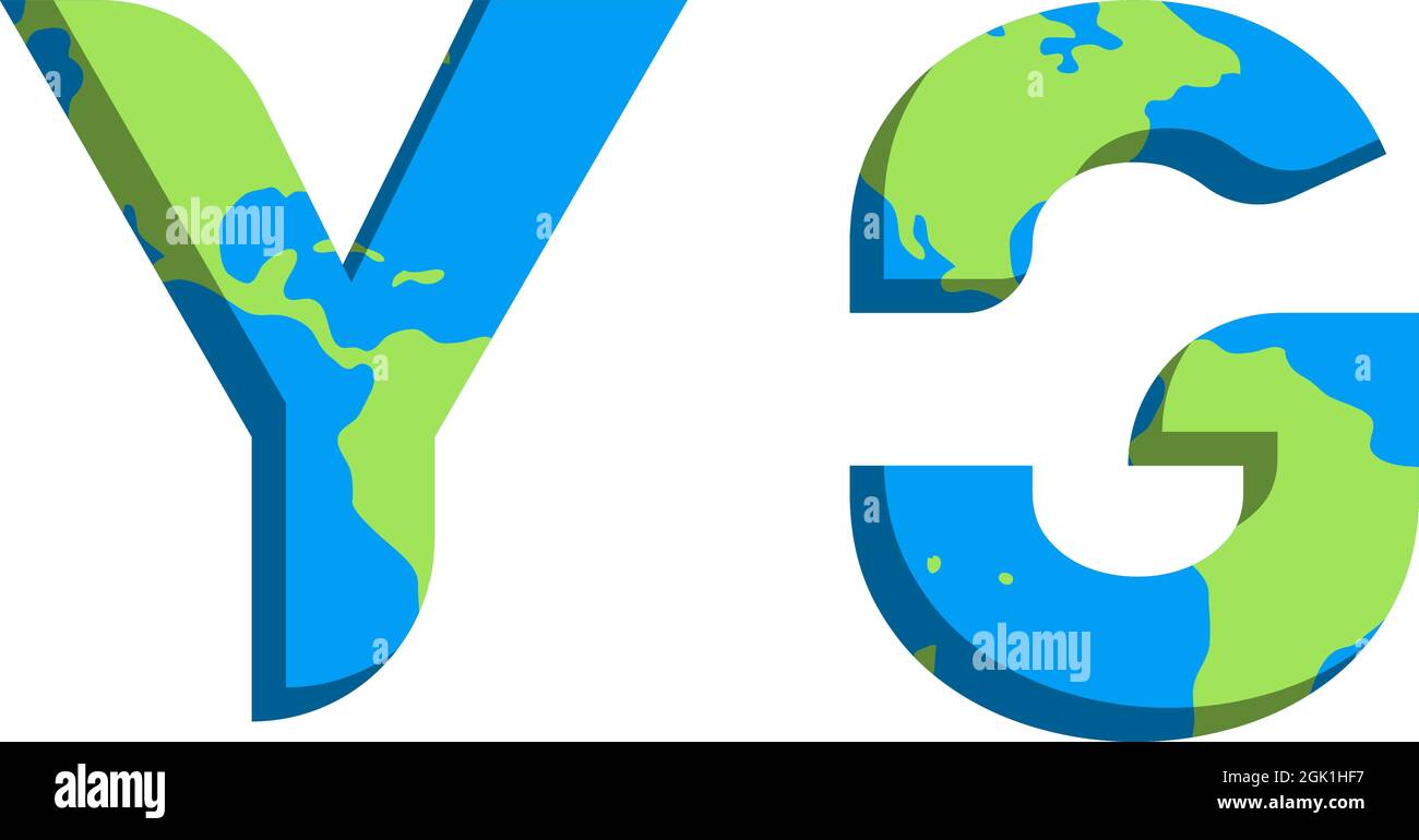 Initial YG logo design with World Map style, Logo business branding ...