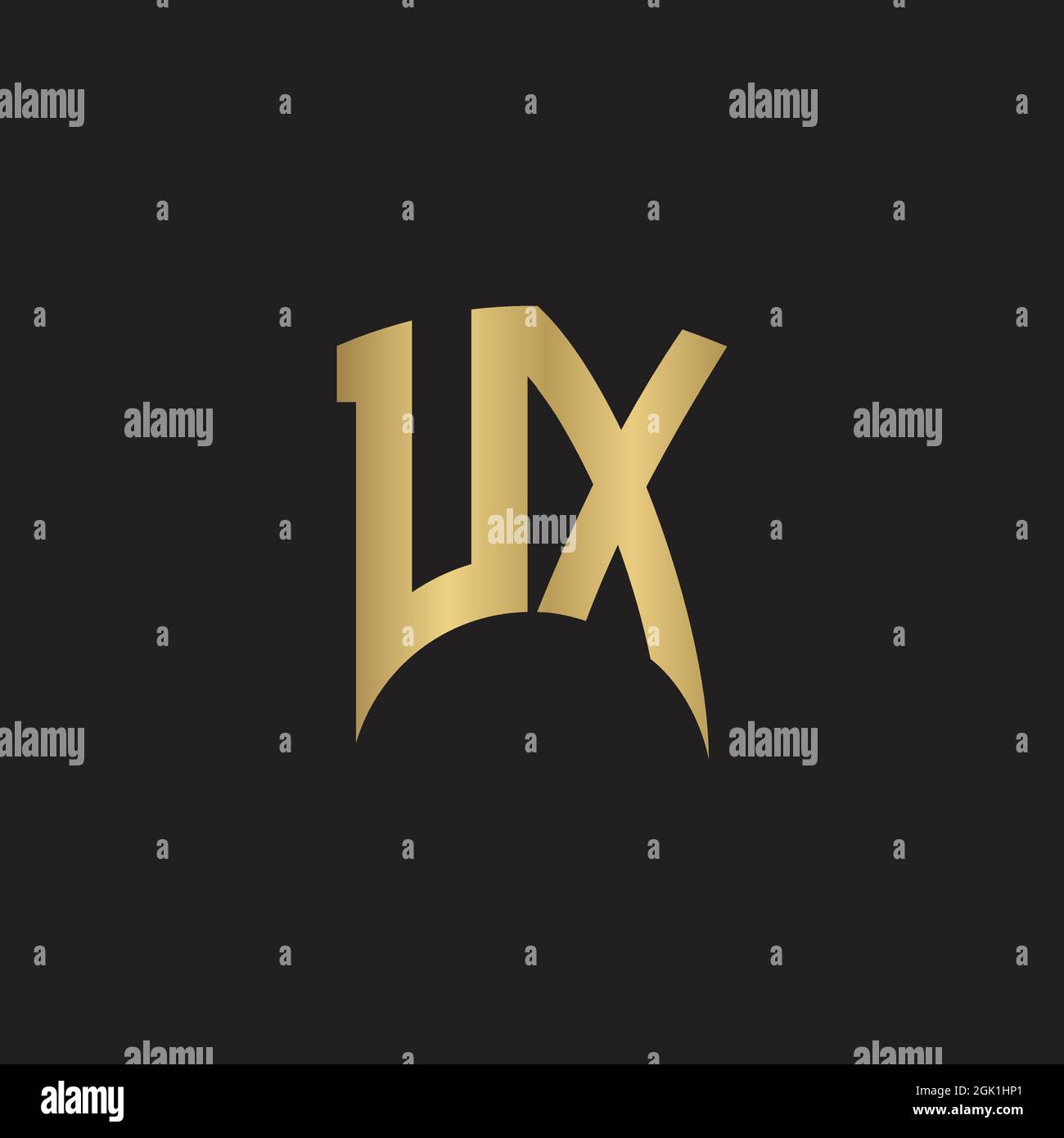 Alphabet Initials logo UX, XU, X and U Stock Vector Image & Art - Alamy