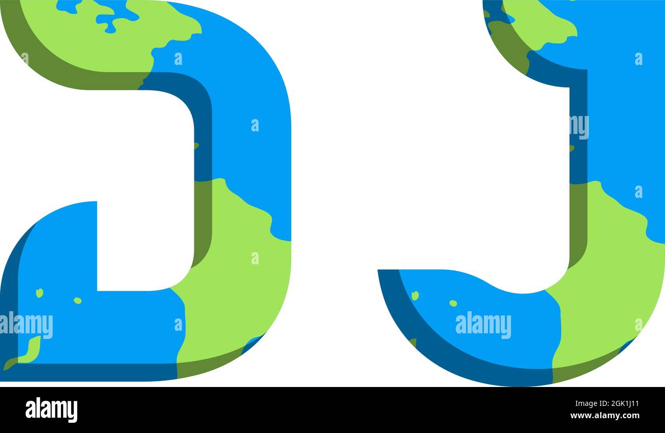 Initial DJ logo design with World Map style, Logo business branding ...