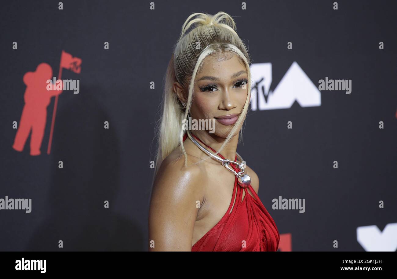 New York, United States. 12th Sep, 2021. Rapper BIA arrives on the red ...