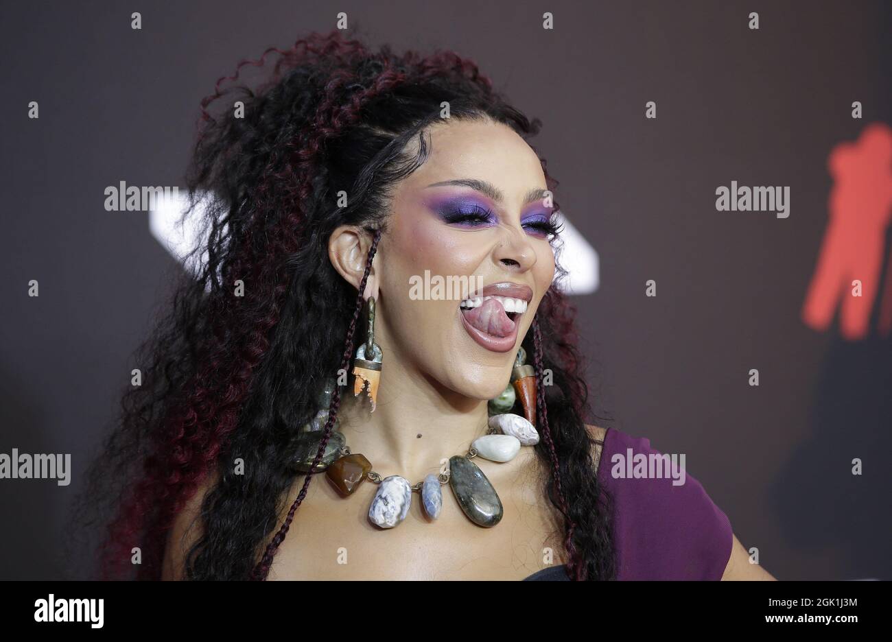 New York, United States. 12th Sep, 2021. Doja Cat arrives on the red ...