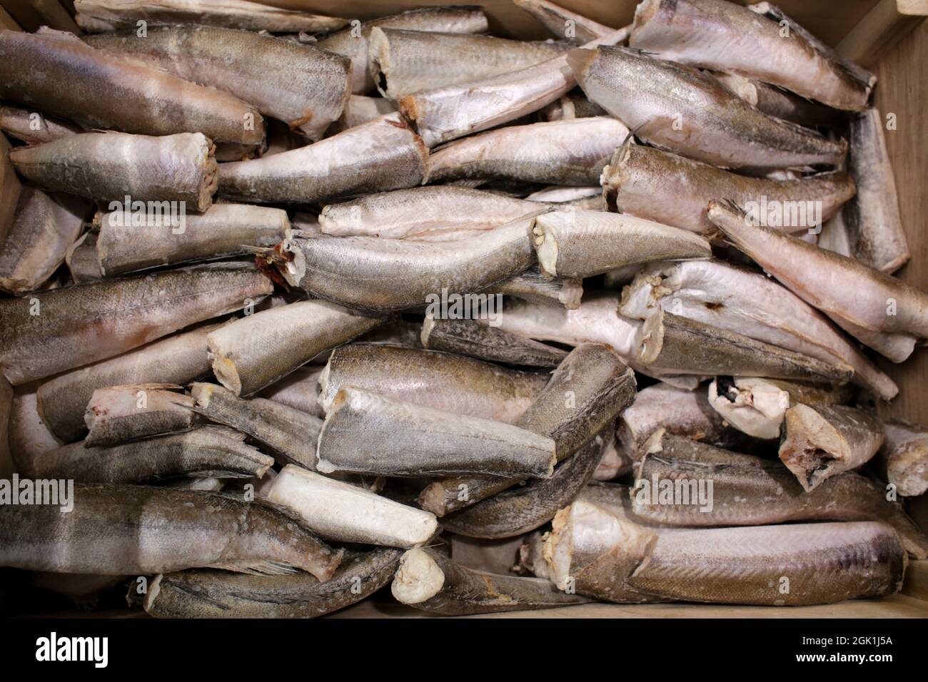 Frozen fish in supermarket Stock Photo - Alamy