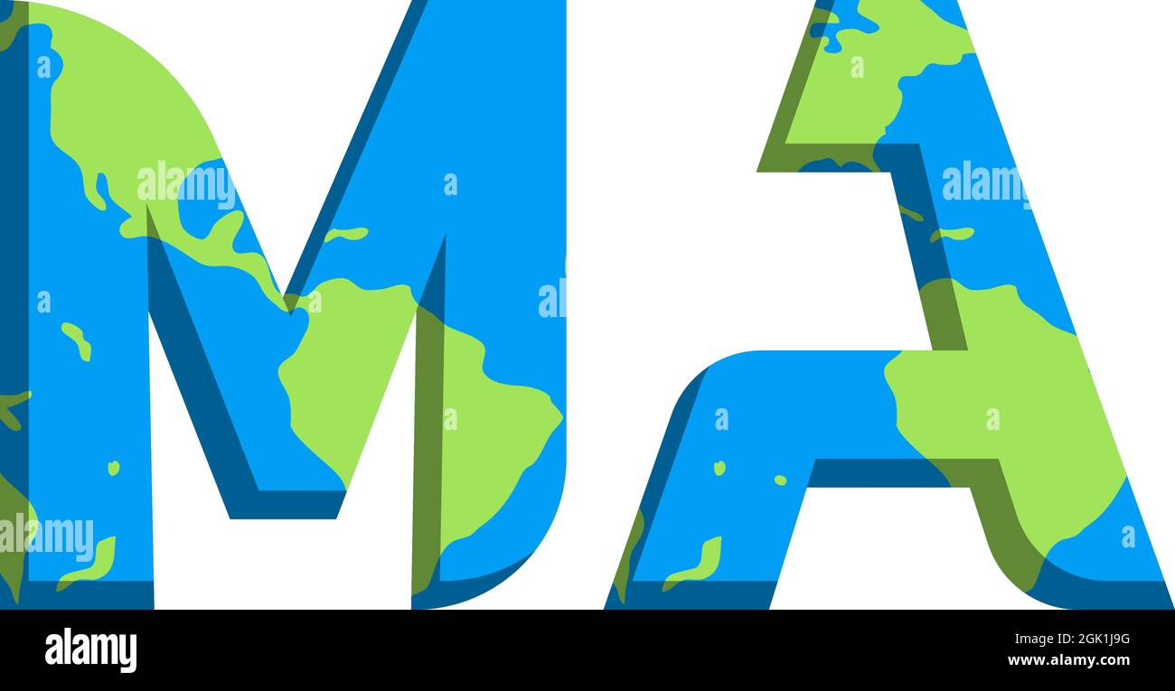 Initial MA logo design with World Map style, Logo business branding ...
