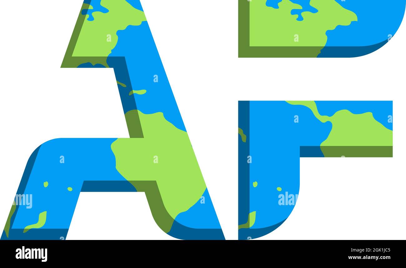 Initial AF logo design with World Map style, Logo business branding ...