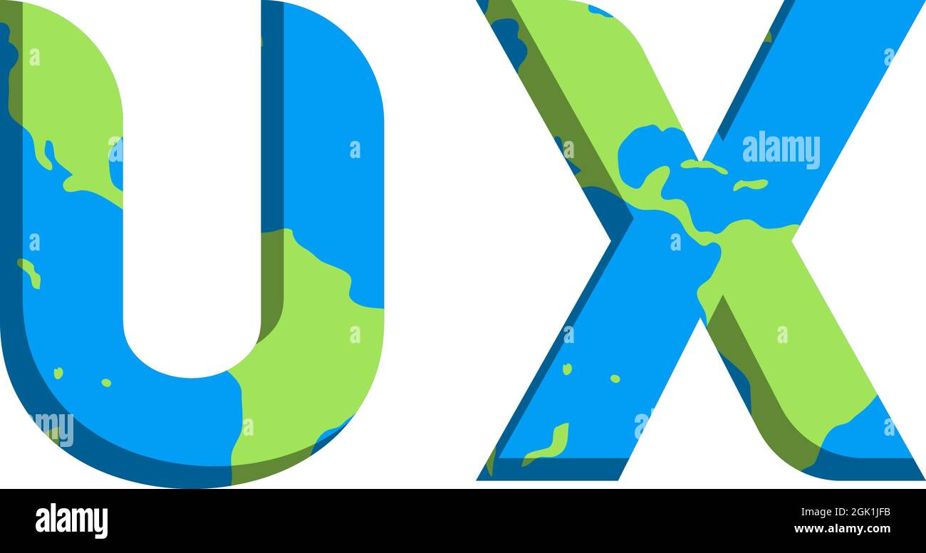 Initial UX logo design with World Map style, Logo business branding ...