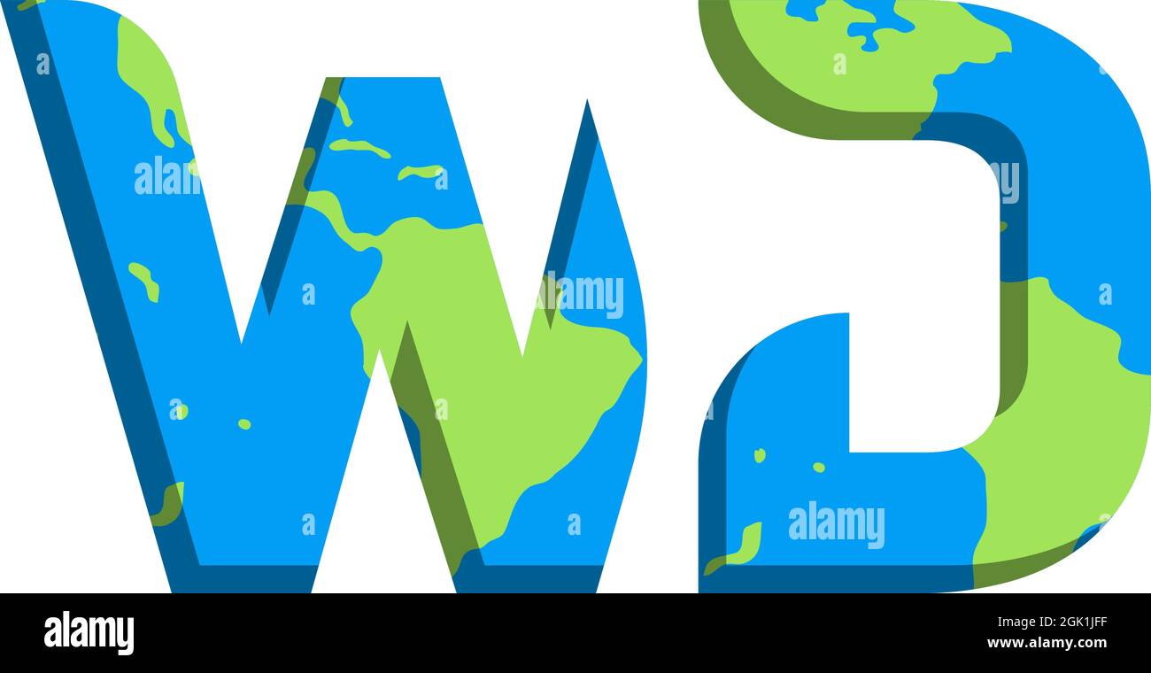 Initial WD logo design with World Map style, Logo business branding ...