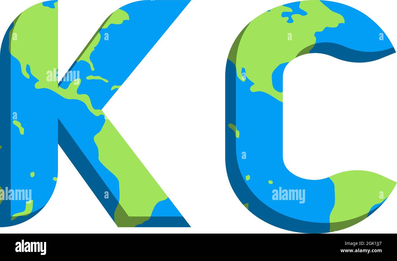 Initial KC logo design with World Map style, Logo business branding ...