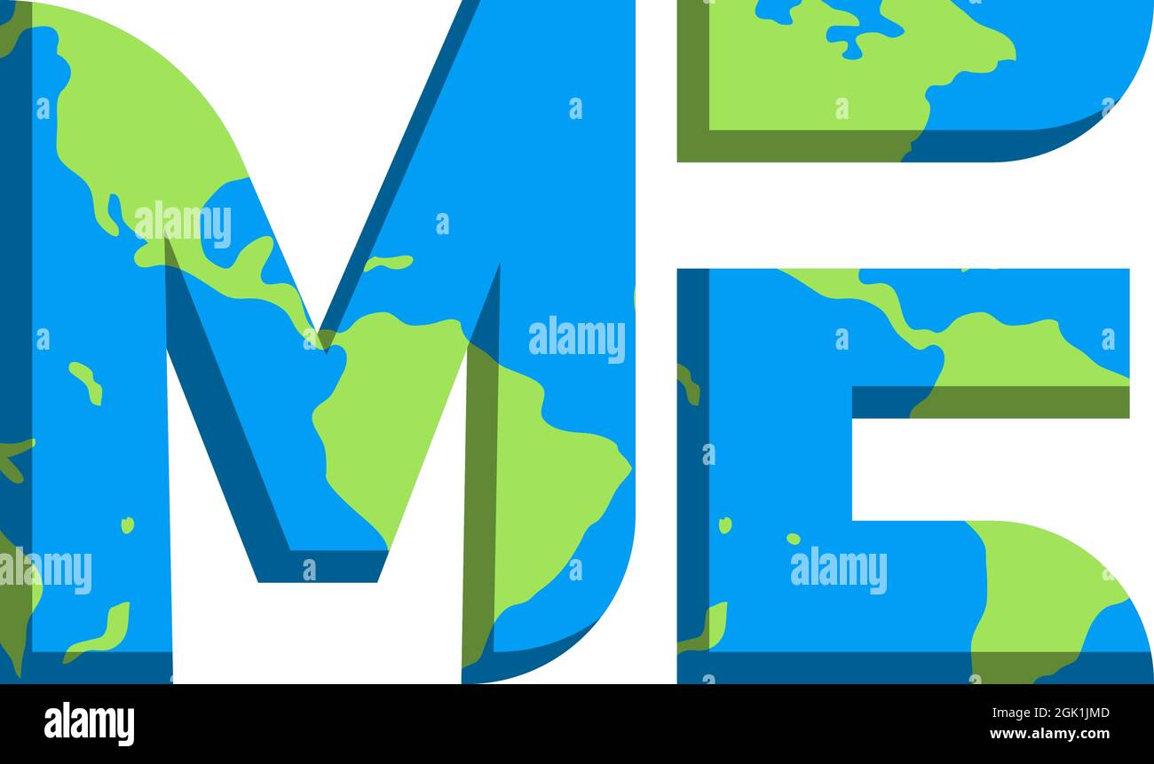 Initial ME logo design with World Map style, Logo business branding ...