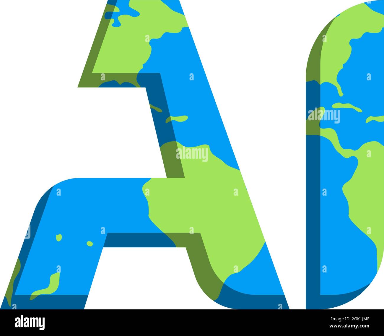 Initial AI logo design with World Map style, Logo business branding ...