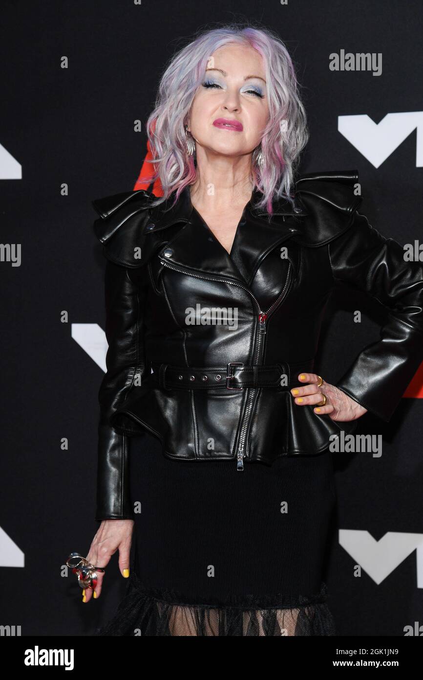 New York, USA. 12th Sep, 2021. Cyndi Lauper walking on the red carpet ...