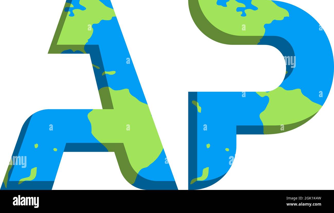Initial AP logo design with World Map style, Logo business branding ...