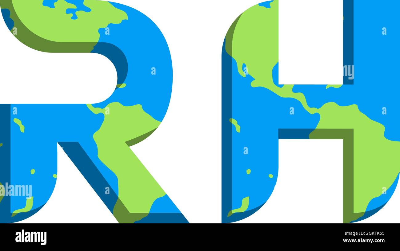 Initial RH logo design with World Map style, Logo business branding ...