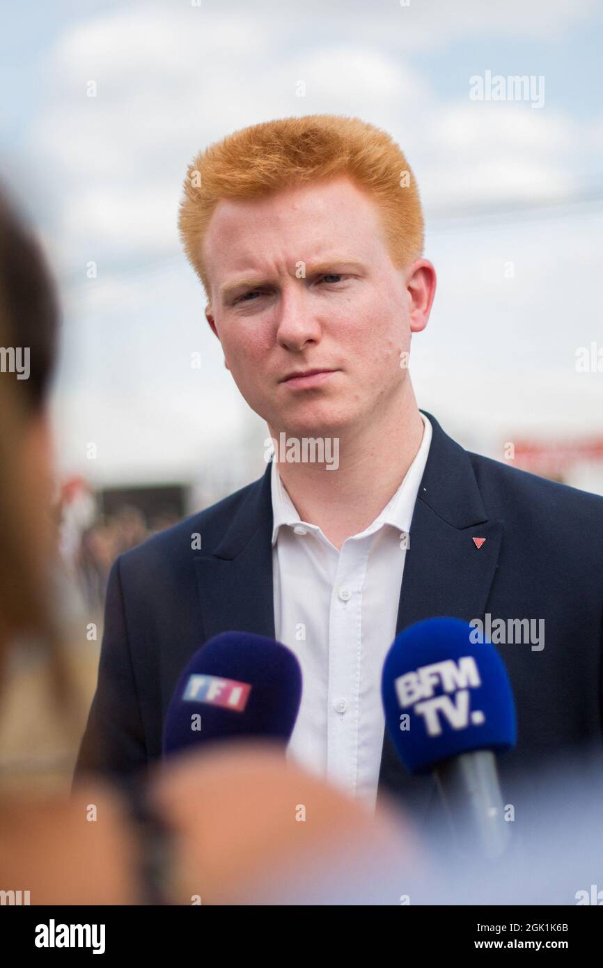Adrien Quatennens (LFI) during the Fete de l'Humanite 2021 in Paris ...