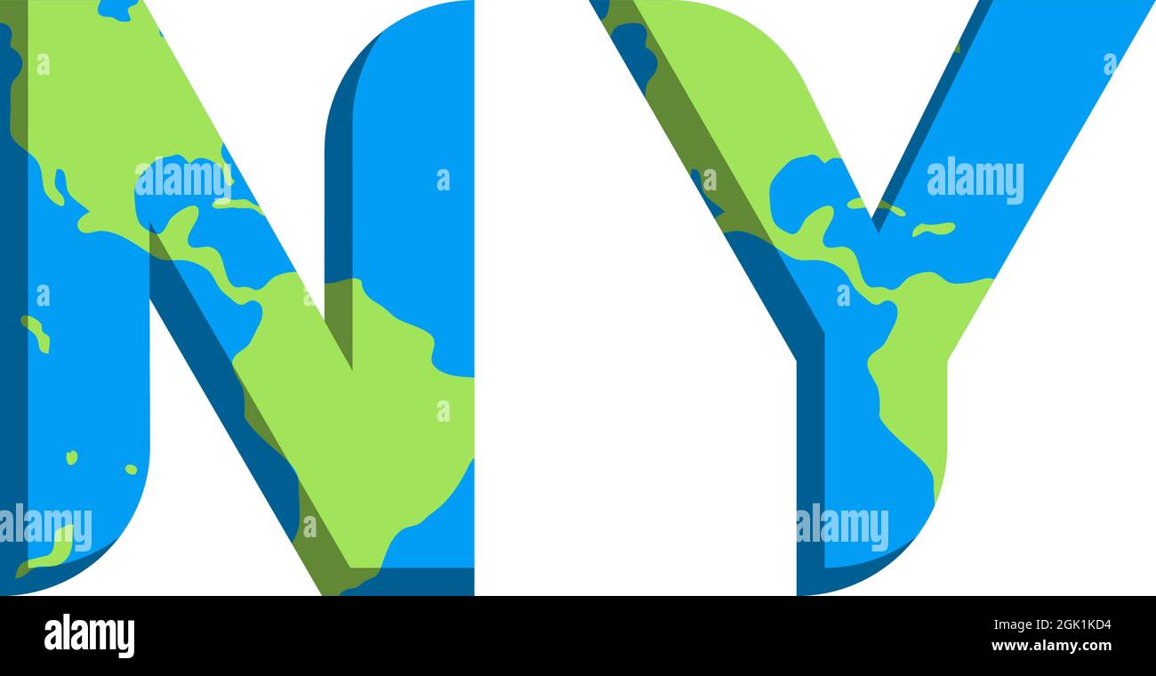 Initial NY logo design with World Map style, Logo business branding ...