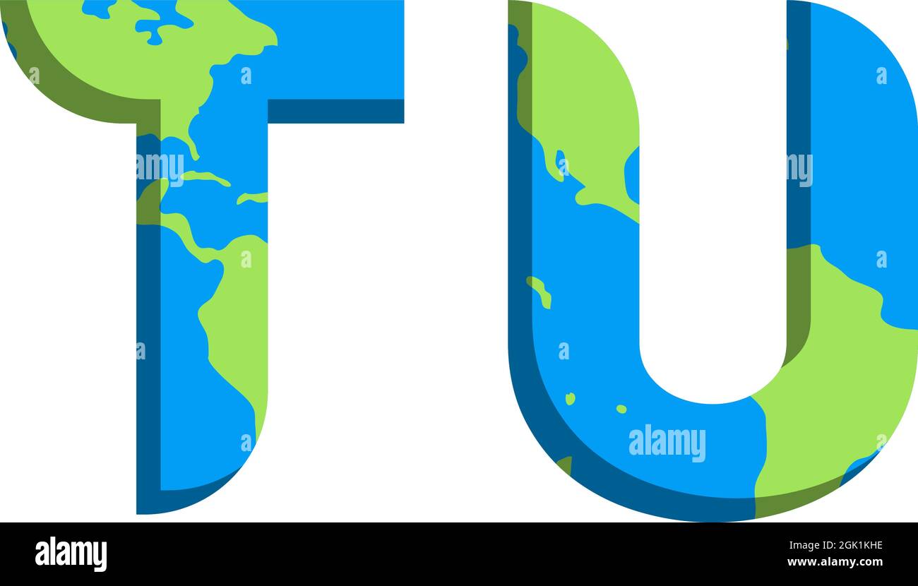 Initial TU logo design with World Map style, Logo business branding ...
