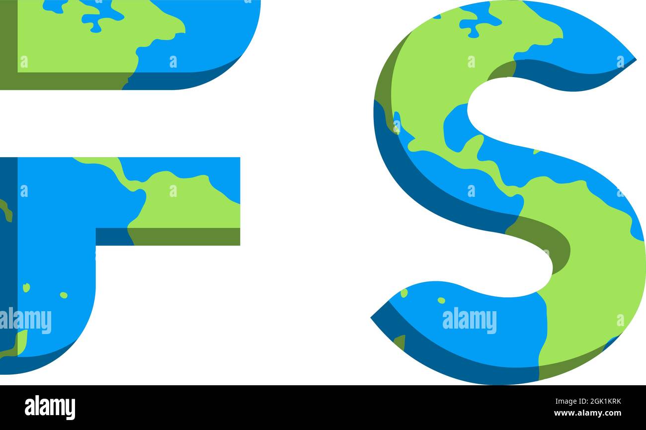 Initial FS logo design with World Map style, Logo business branding ...