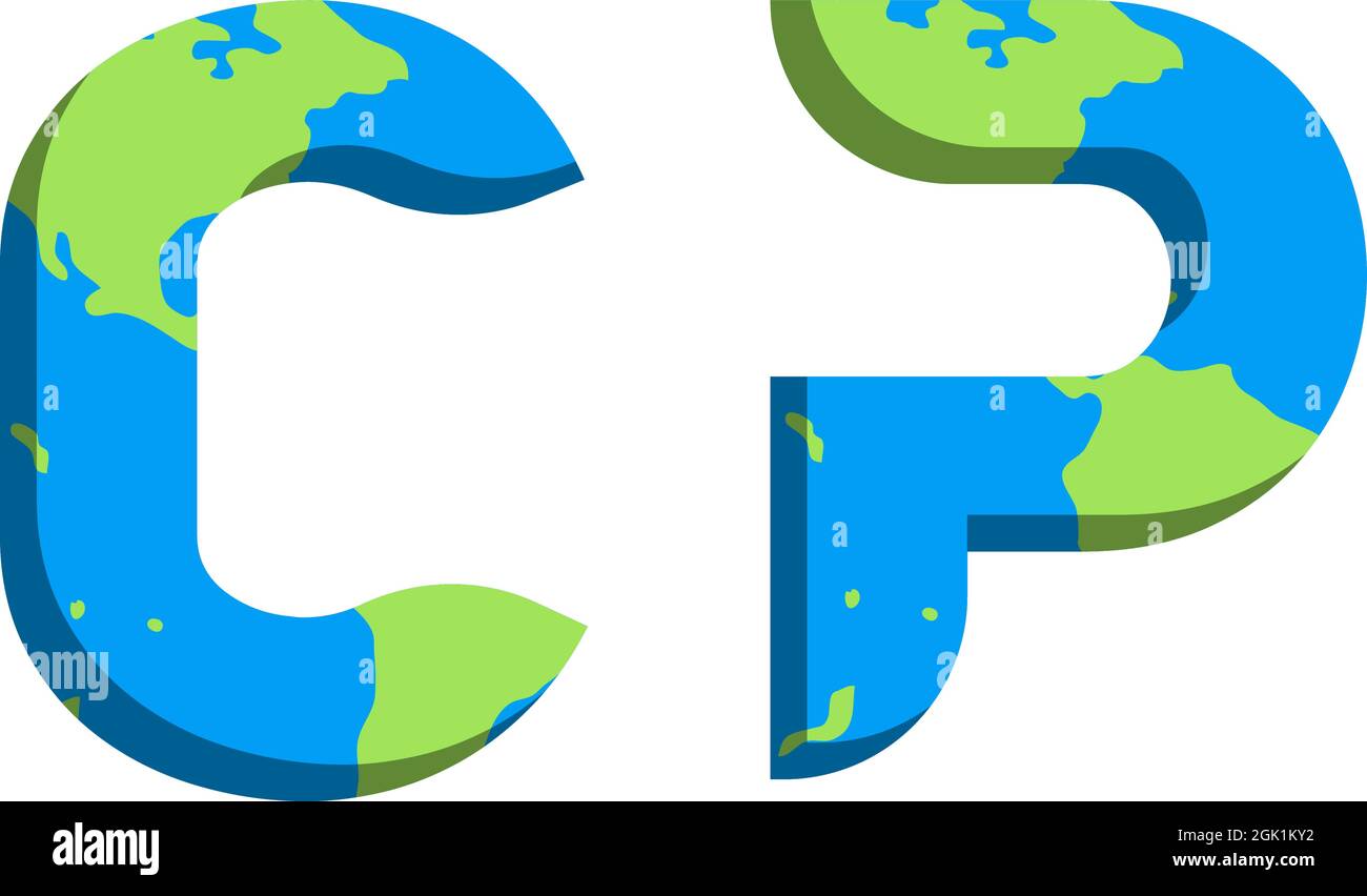 Initial CP logo design with World Map style, Logo business branding ...