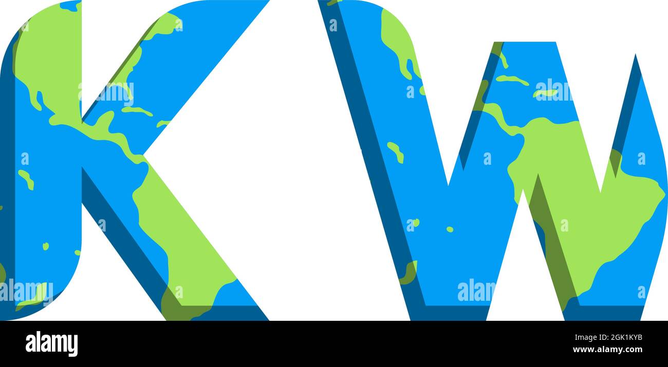 Initial KW logo design with World Map style, Logo business branding ...