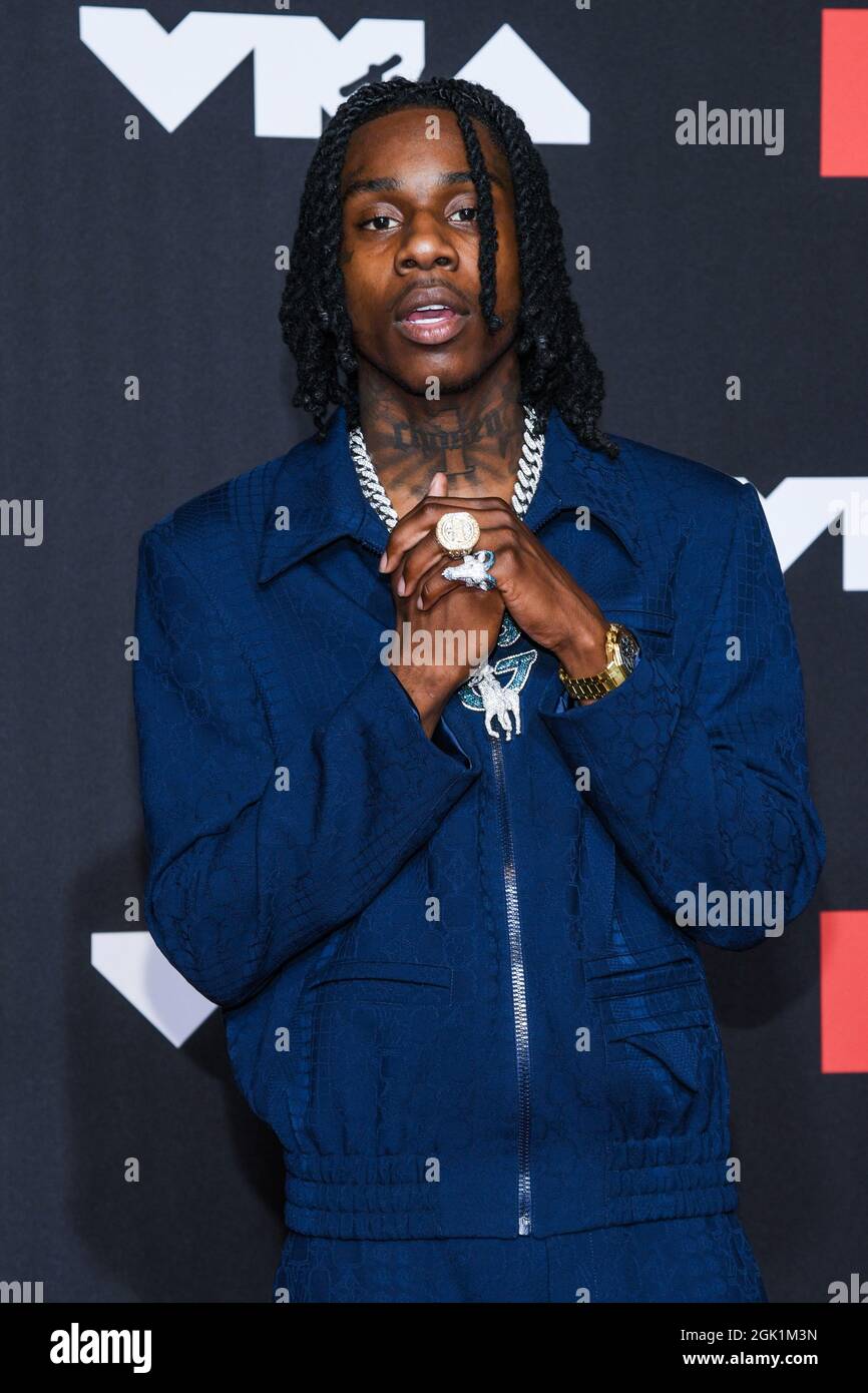 New York, USA. 12th Sep, 2021. Polo G walking on the red carpet at the ...