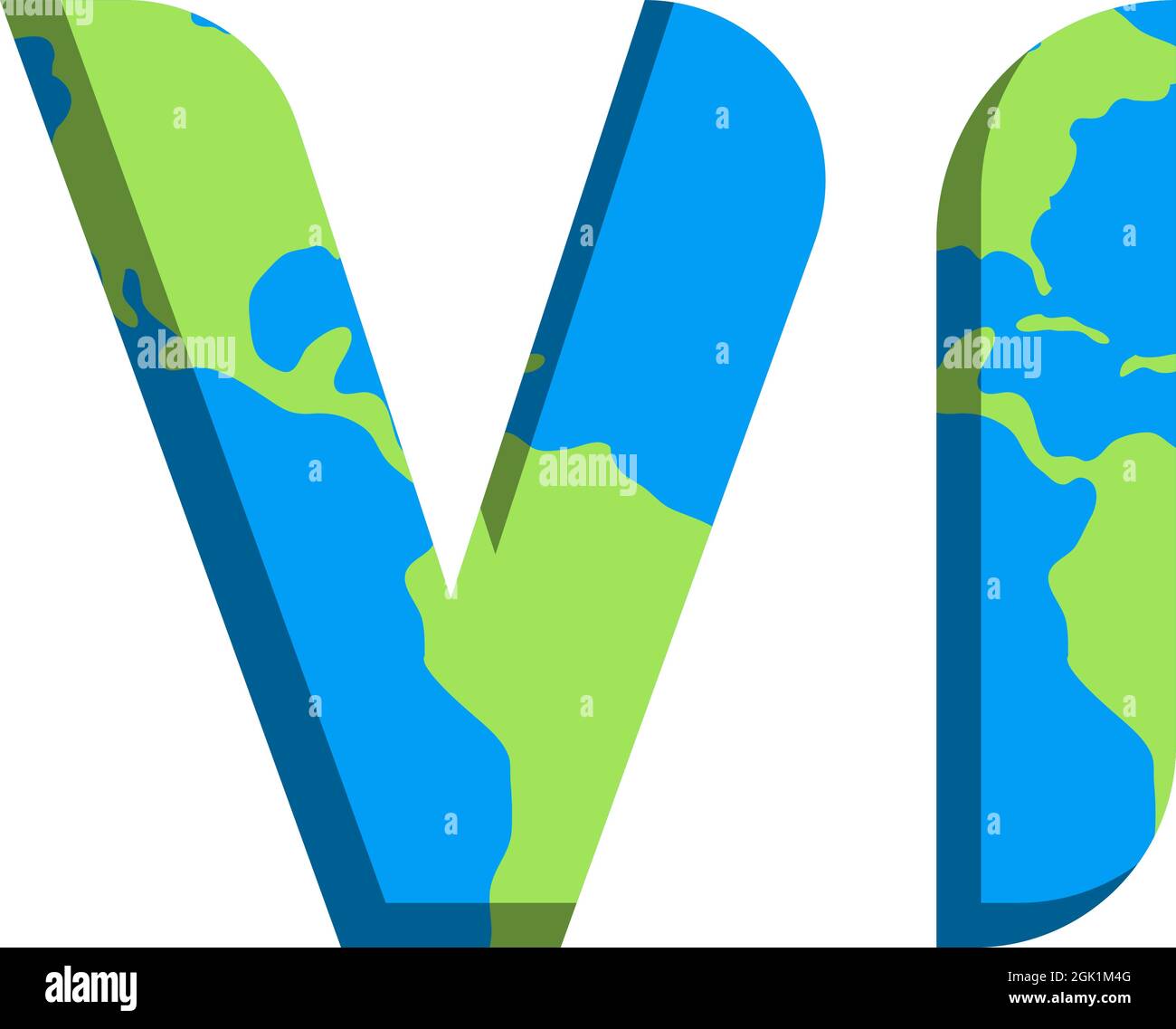 Initial VI logo design with World Map style, Logo business branding ...