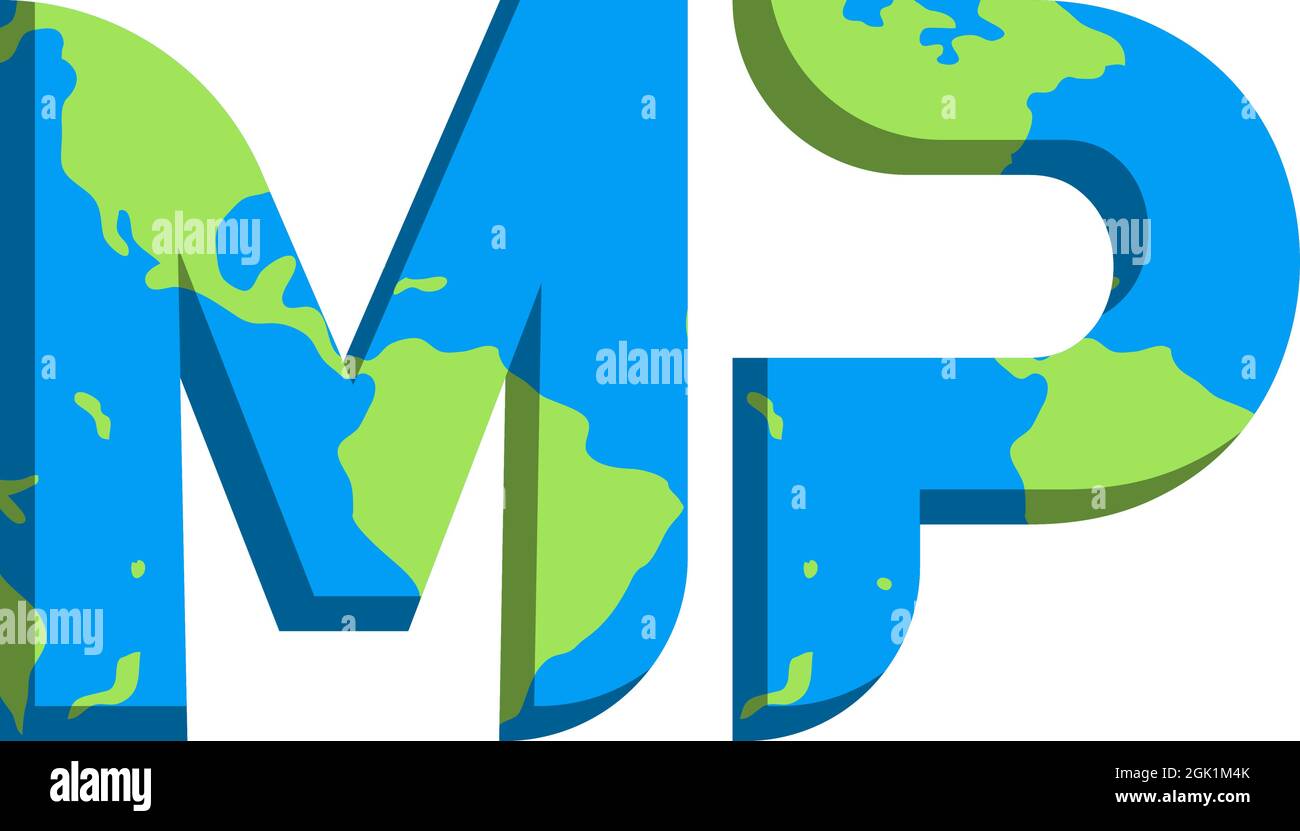 Initial MP logo design with World Map style, Logo business branding ...