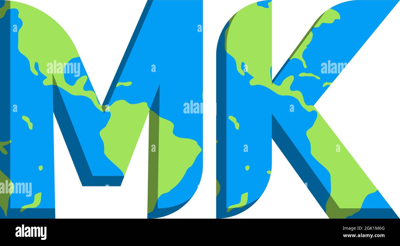 Initial MK logo design with World Map style, Logo business branding ...