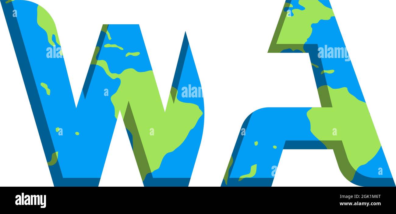 Initial WA logo design with World Map style, Logo business branding ...