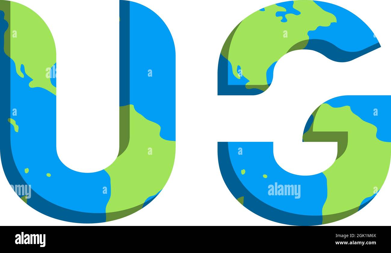 Initial UG logo design with World Map style, Logo business branding ...