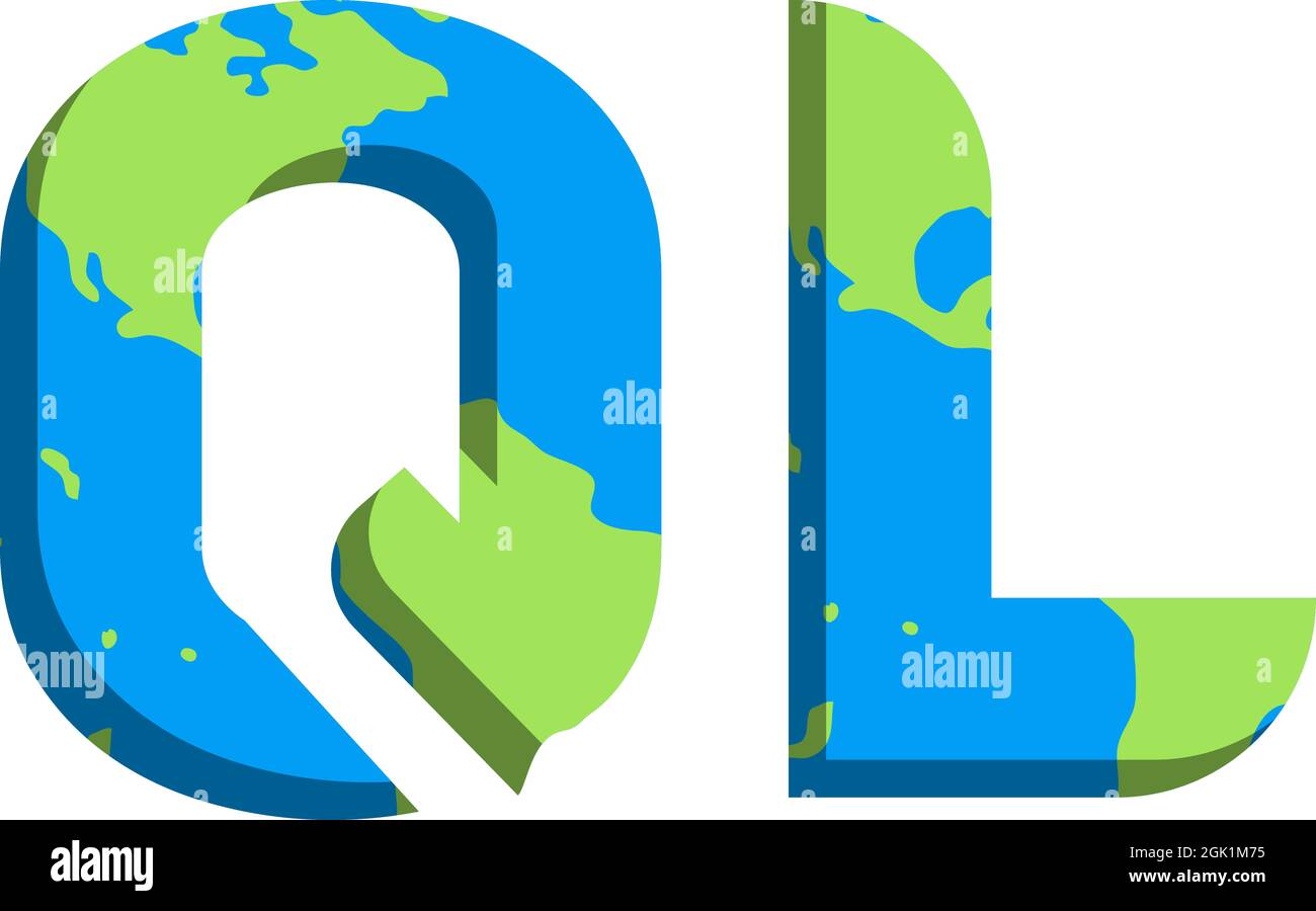 Initial QL logo design with World Map style, Logo business branding ... Initial QL logo design with World Map style, Logo business branding ...