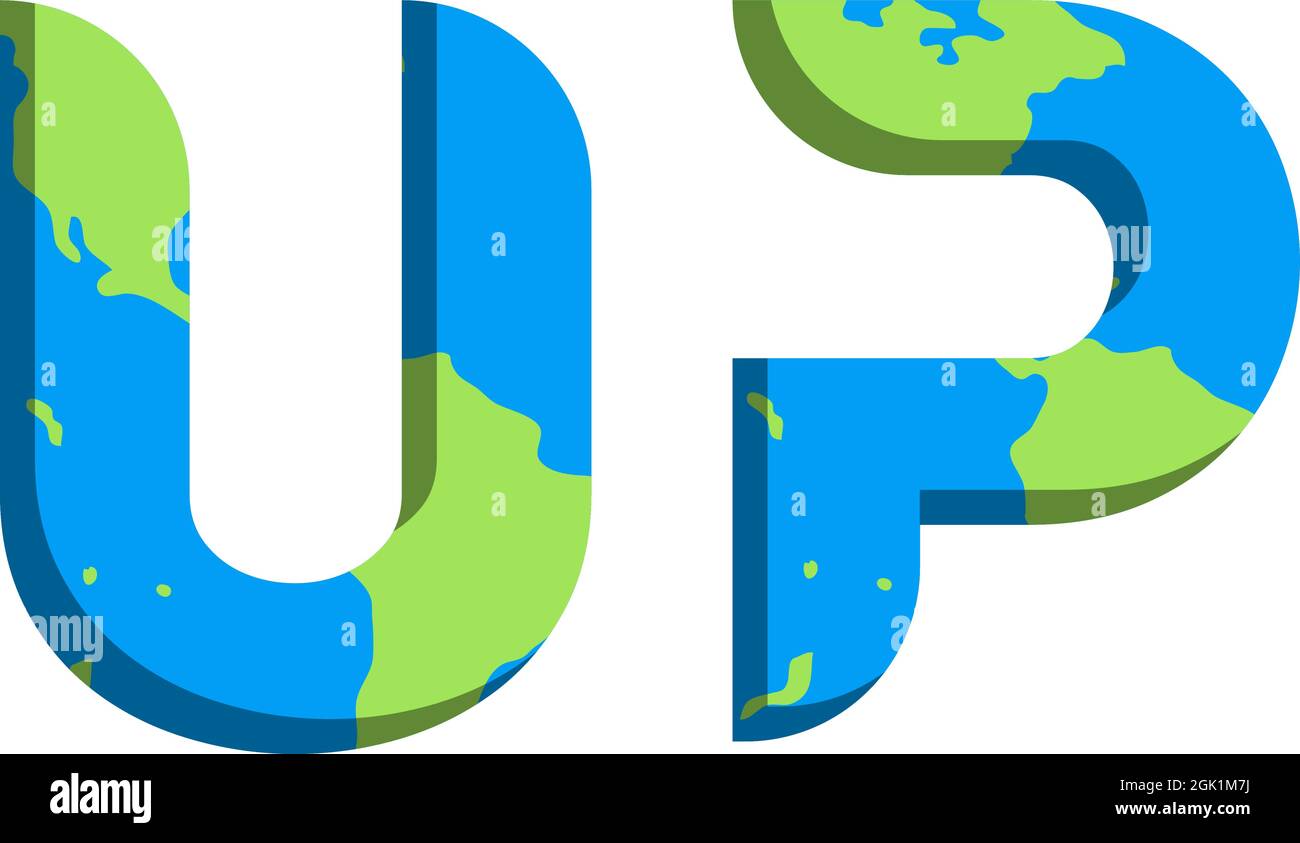 Initial UP logo design with World Map style, Logo business branding ...