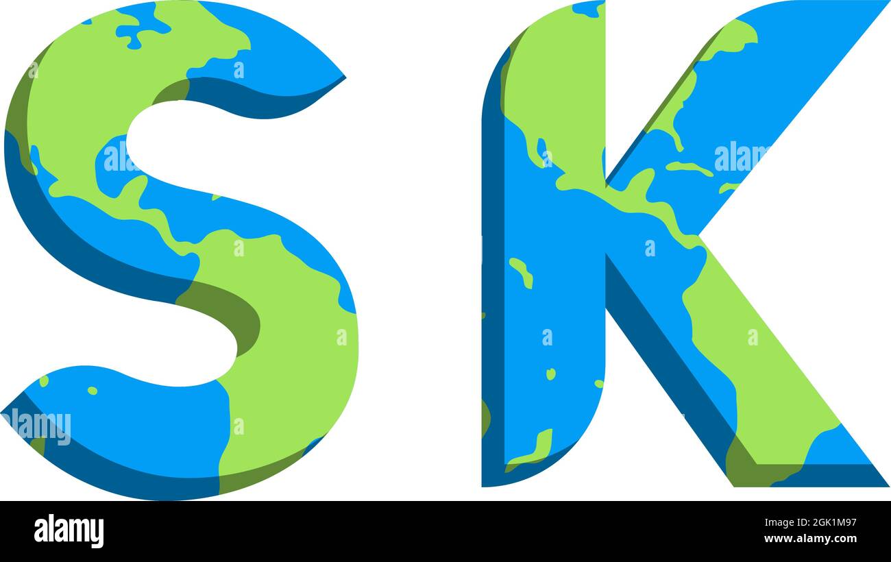 Initial SK logo design with World Map style, Logo business branding ...
