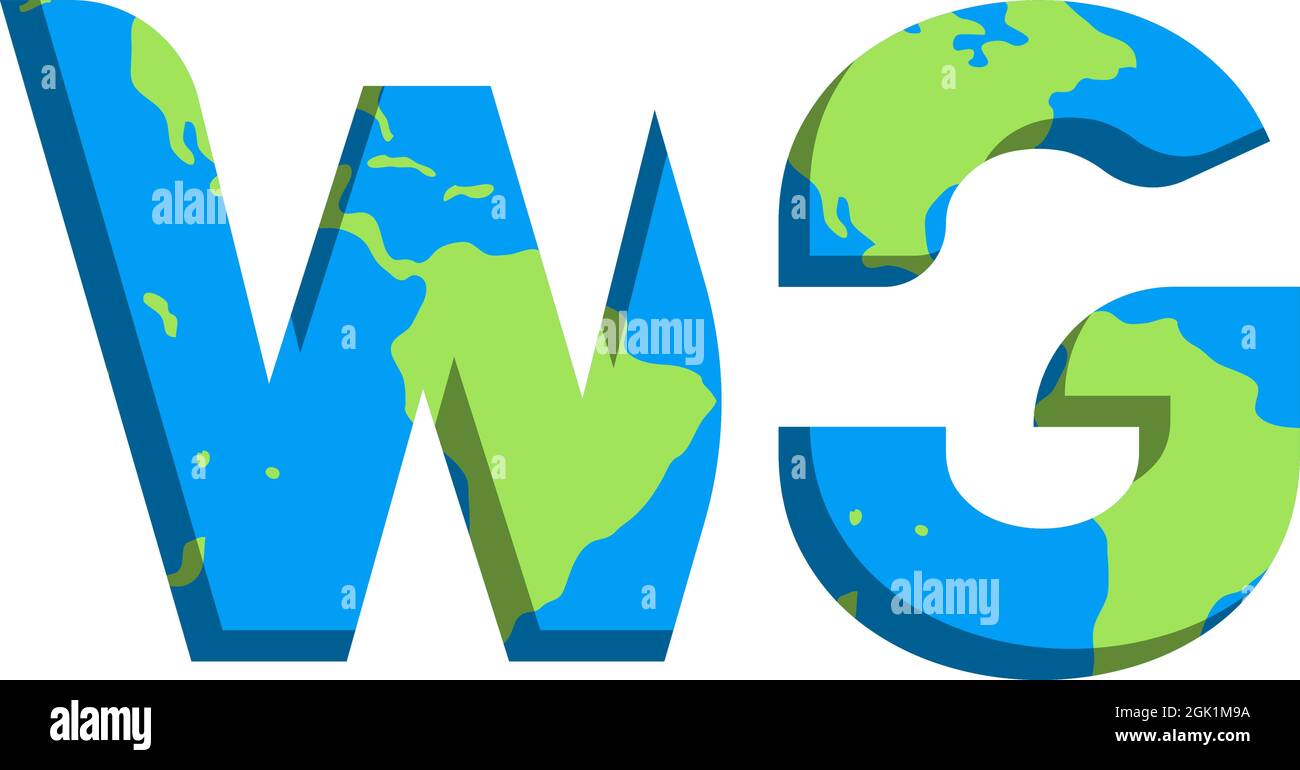 Initial WG logo design with World Map style, Logo business branding ...