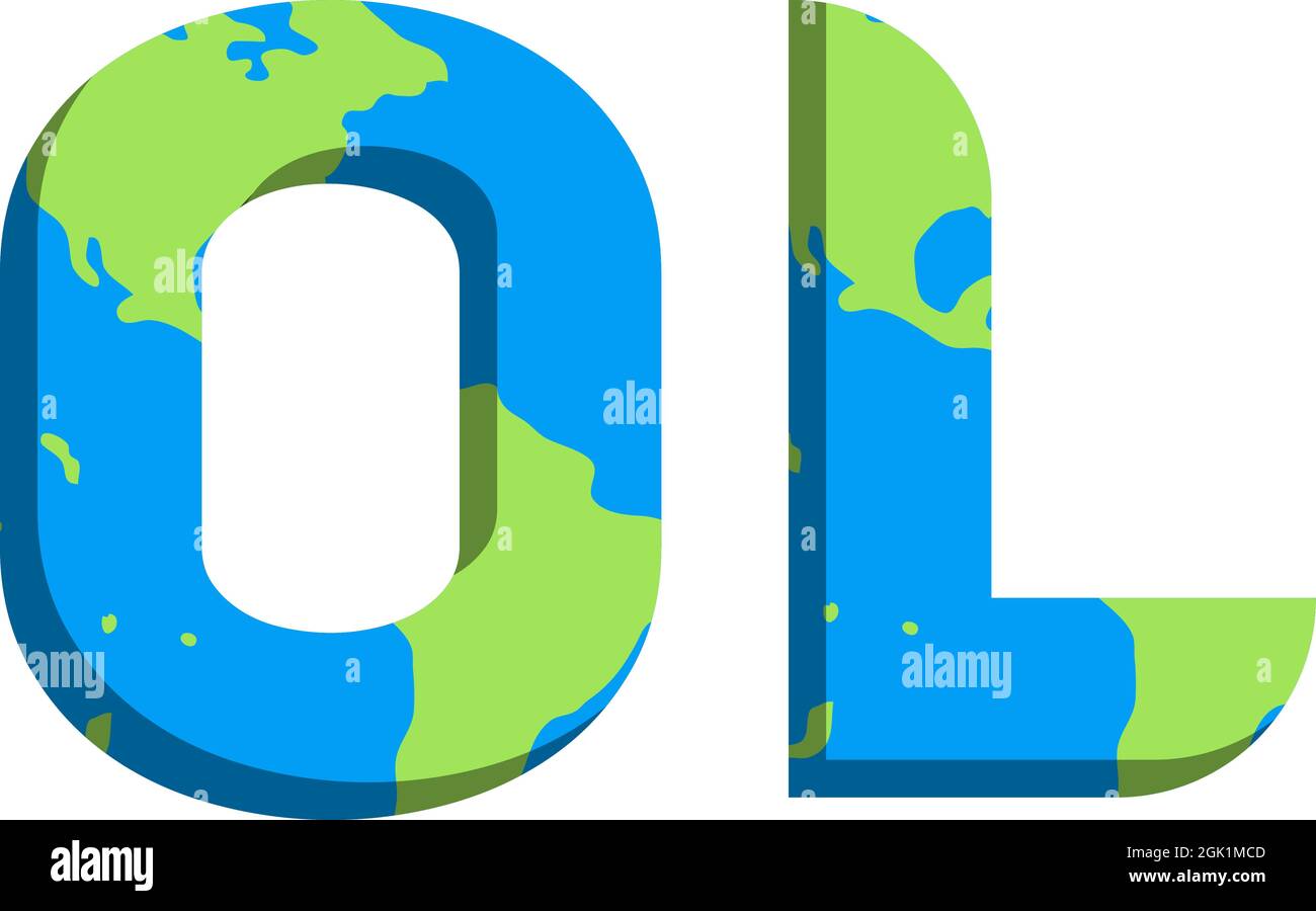 Initial OL logo design with World Map style, Logo business branding ...