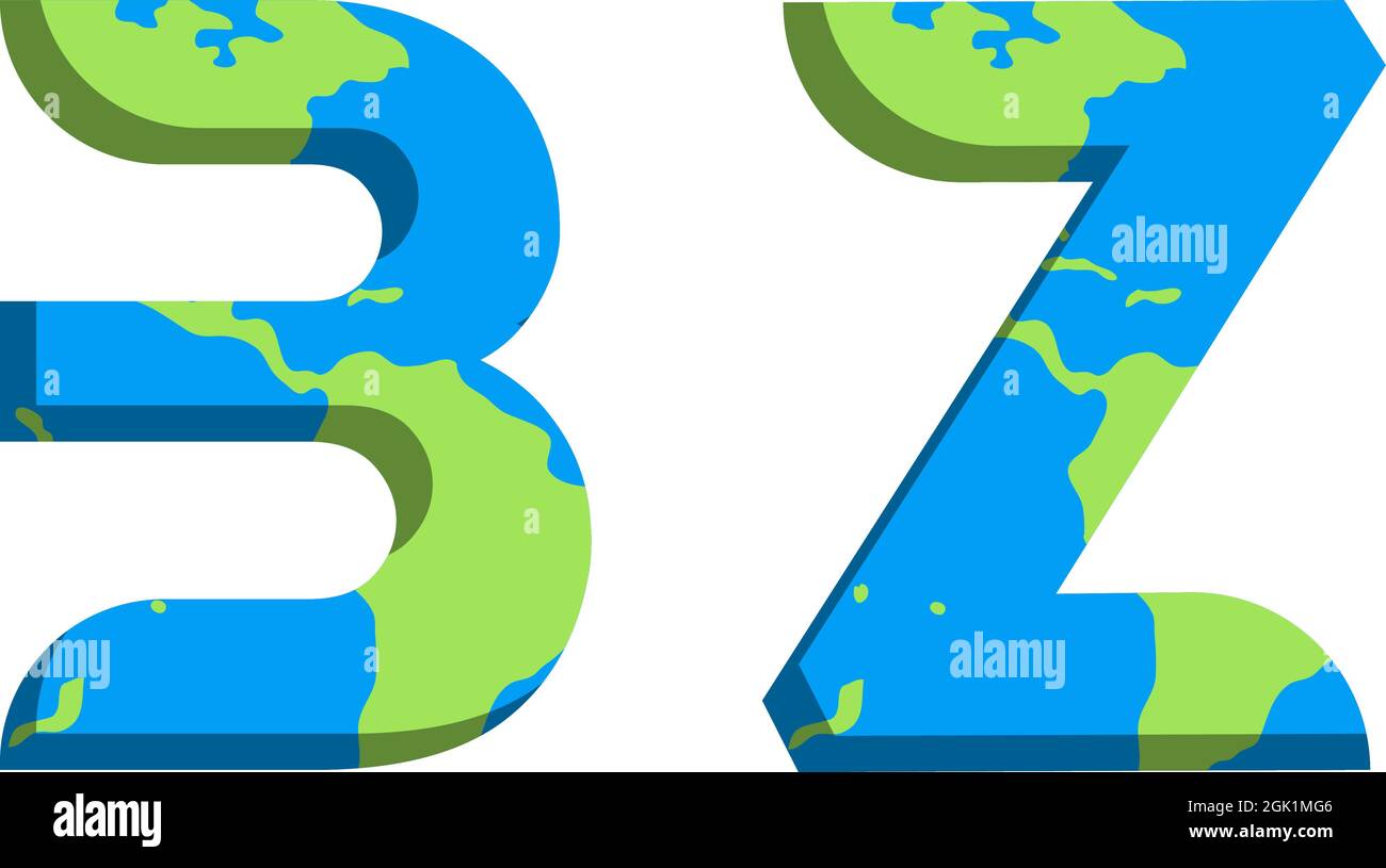 Initial BZ logo design with World Map style, Logo business branding ...